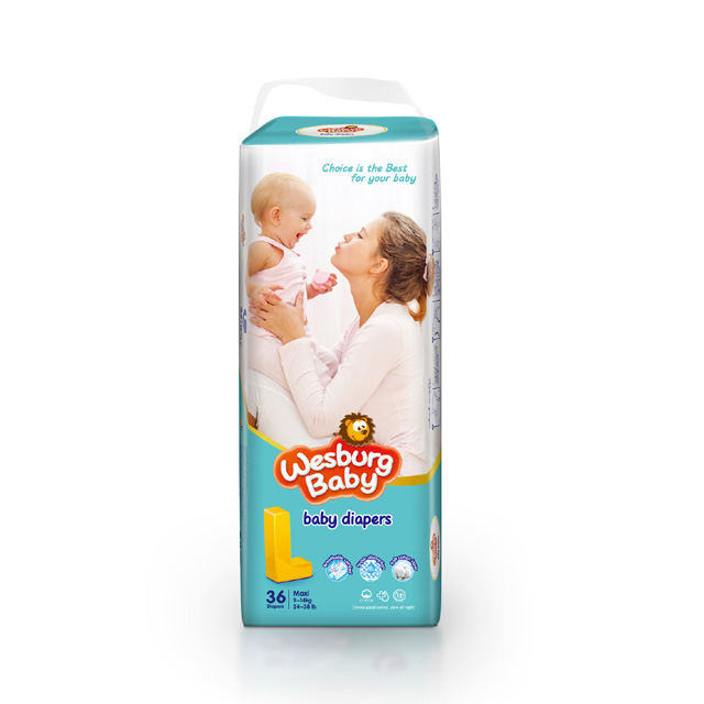 WesburgBaby big elastic waistband diaper - Buy Kisskids Baby Diapers ...